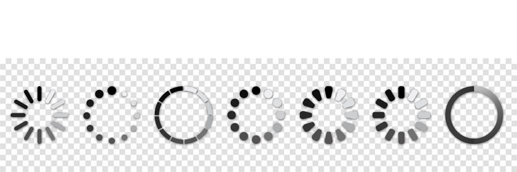 Loading icon set Royalty Free Vector Image - VectorStock