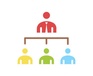 Organization chart icon business design Royalty Free Vector