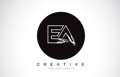 Ea letter logo design purple texture creative Vector Image