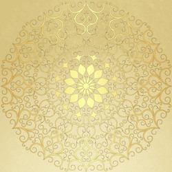 Gold and purple vintage round pattern Royalty Free Vector