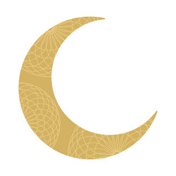 Golden moon icon Royalty Free Vector Image - VectorStock