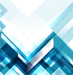 Abstract blue background with basic geometry Vector Image