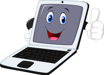 Smart phone cartoon giving thumb up Royalty Free Vector