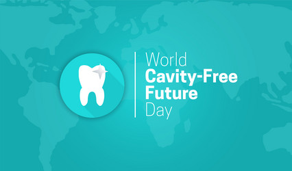 World cavity-free future day creative background Vector Image