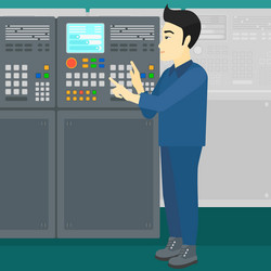 Engineer Standing Near Control Panel Vector Images (69)