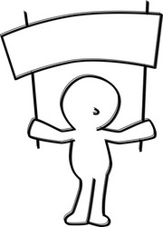 Simple man sketch Royalty Free Vector Image - VectorStock