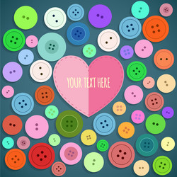 Colorful pattern with abstract buttons Royalty Free Vector