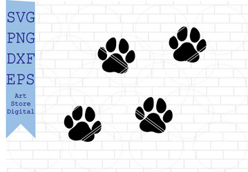 Dog Paws Vector Images (over 60,000)
