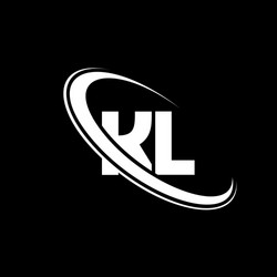 Lk logo l k design white letter lkl k letter Vector Image