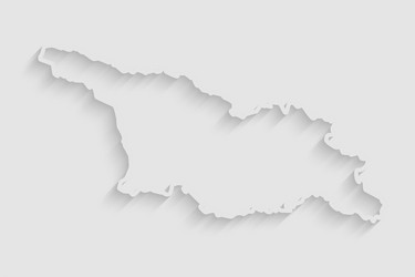 Map georgia abstract inner shadow Royalty Free Vector Image