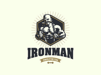 Poster Strongman Weightlifter Vector Images (91)