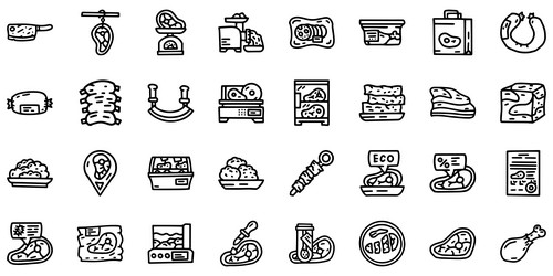 Butcher Doodle Vector Images (over 1,200)