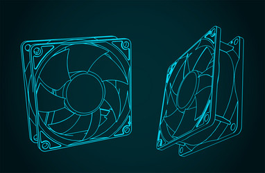 Cpu cooler Royalty Free Vector Image - VectorStock