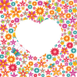 Social media love heart texture Royalty Free Vector Image