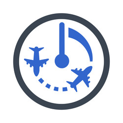 Airplane navigation icon Royalty Free Vector Image