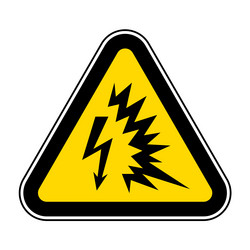 Arc flash symbol sign isolate on white background Vector Image