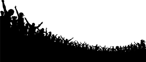 Grunge football crowd Royalty Free Vector Image