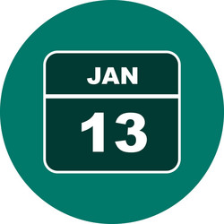 January 13 Vector Images (over 130)