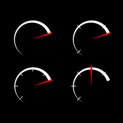 Speed test template design Royalty Free Vector Image