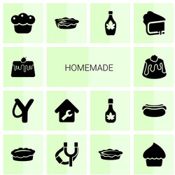 Homemade icons Royalty Free Vector Image - VectorStock