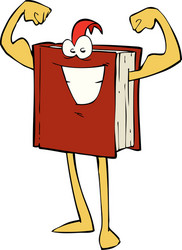 Boy reading a book Royalty Free Vector Image - VectorStock