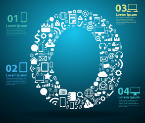 Application icons alphabet letters r design Vector Image