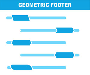 Green geometric footer Royalty Free Vector Image