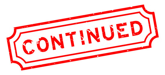 Grunge blue continued word rubber seal stamp Vector Image