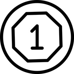 Number one Royalty Free Vector Image - VectorStock