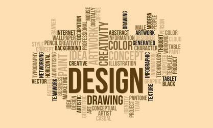 Business concept background design word cloud Vector Image