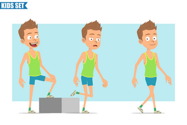 Man character moving forward achieving goal Vector Image