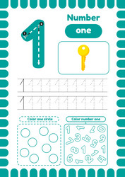 Children educational cards with numbers Royalty Free Vector