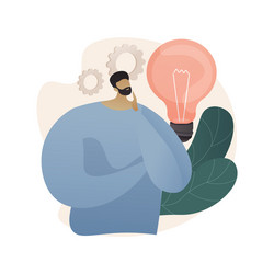 Thinking abstract concept Royalty Free Vector Image