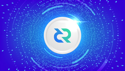 Steem coin banner cryptocurrency Royalty Free Vector Image