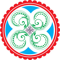 Design round 2 Royalty Free Vector Image - VectorStock