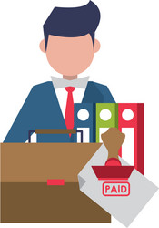 Personal finance expenses balance cartoon Vector Image