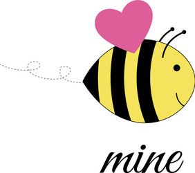 Cute bee cartoon character Royalty Free Vector Image