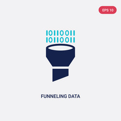 Two color streaming icon from big data concept Vector Image