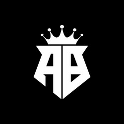 Ns monogram logo with diamond shape and triangle Vector Image