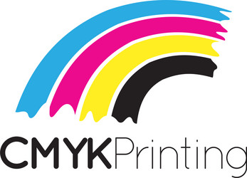 Printing company logo design with printer Vector Image