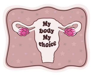 Female reproductive system Royalty Free Vector Image