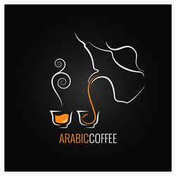 Arabian jug logo template Royalty Free Vector Image