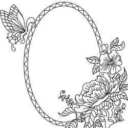 Flower Bw Vector Images (over 140)