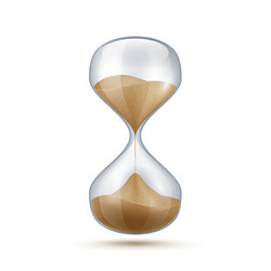 3d hourglass time antique measure instrument Vector Image