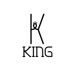 Crown icon line king symbol Royalty Free Vector Image