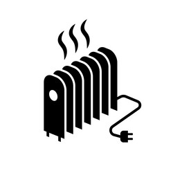 Heater or electric radiator line icon Royalty Free Vector