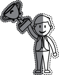 Businessman entrepreneur cartoon Royalty Free Vector Image