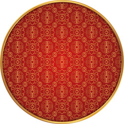 Chinese round frame pattern circle Royalty Free Vector Image
