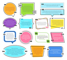 Quote text box circle bubble for comment mark Vector Image