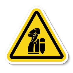 Wear scba self contained breathing apparatus Vector Image